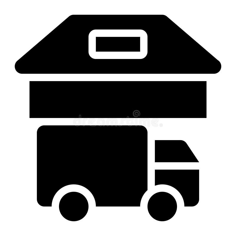 Loading Dock, Loading Bay, Warehousing Glyph Solid Icon Stock Vector ...