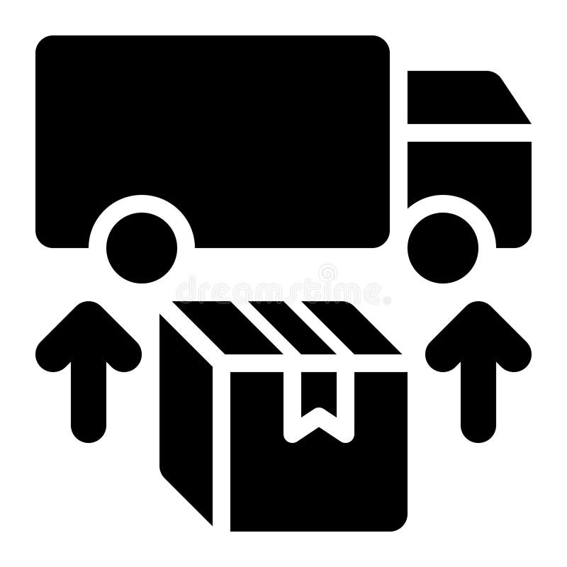 Loading Goods, Loading Process, Logistics Glyph Solid Icon Stock Vector ...