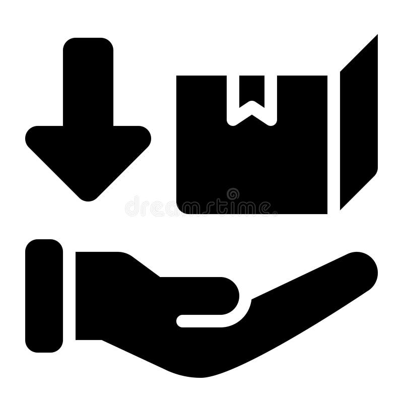 Demand, Logistic Services, Import Glyph Solid Icon Stock Vector ...
