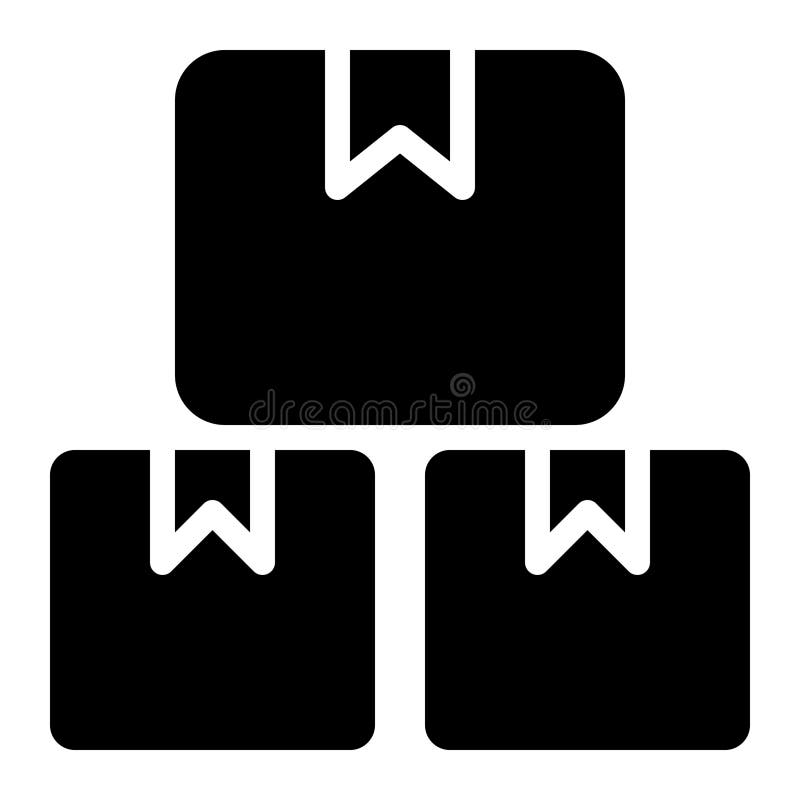 Stocks, Logistics, Inventory Glyph Solid Icon Stock Vector ...