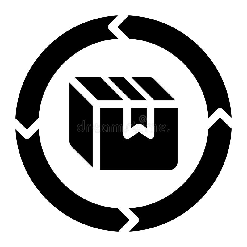 Logistics, Supply Chain, Product Glyph Solid Icon Stock Vector ...