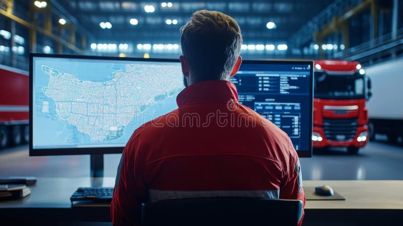 Logistics Specialists Overseeing Loading and Unloading Operations at a ...