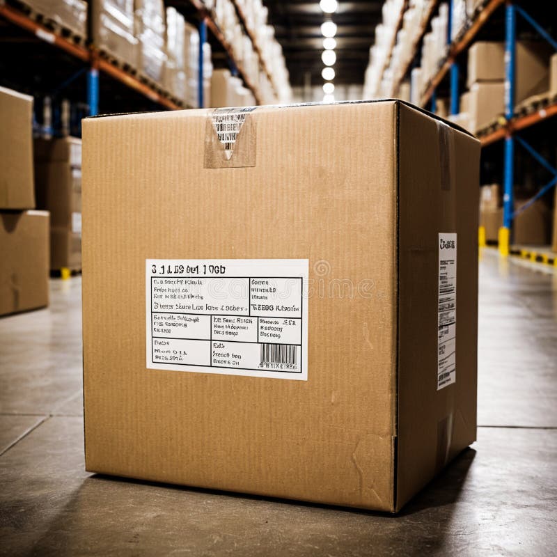Logistics, Storage and Distribution of Merchandise Stock Illustration ...