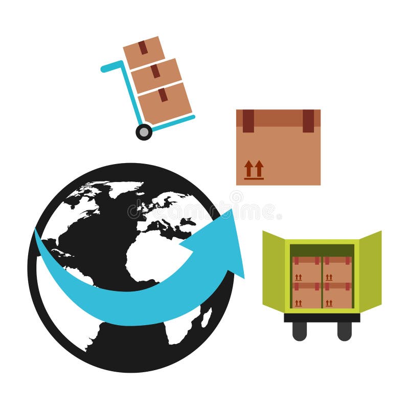 Logistics supplies design stock illustration. Illustration of ...