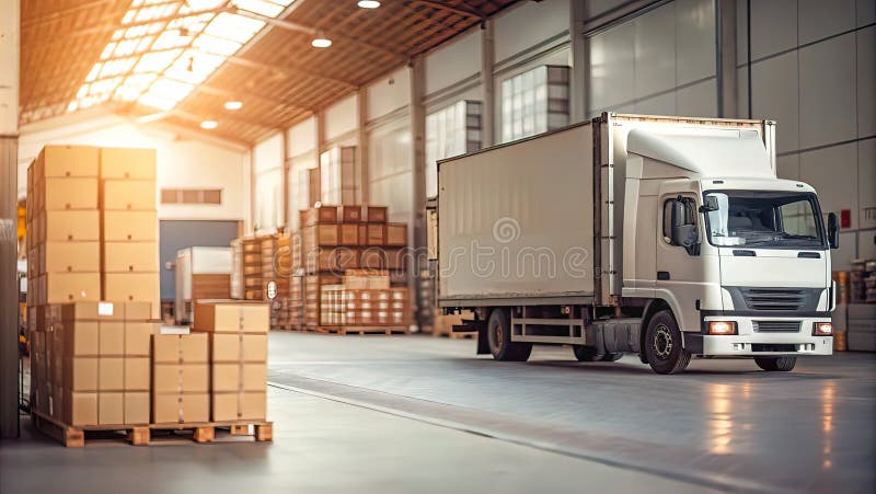 Logistics Technologies, Abstract Network Connections in Logistics Style ...