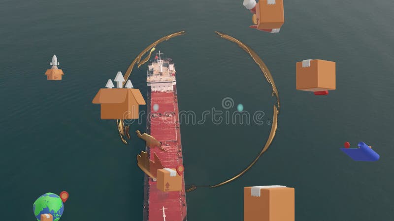 Logistics and Technology Concept. IoT Internet of Things. Communication ...