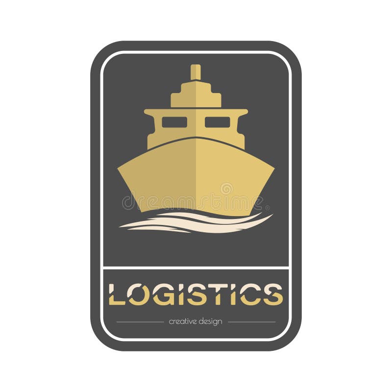 Logistics. Template for Logo, Sticker, Stickers and Labels, for ...