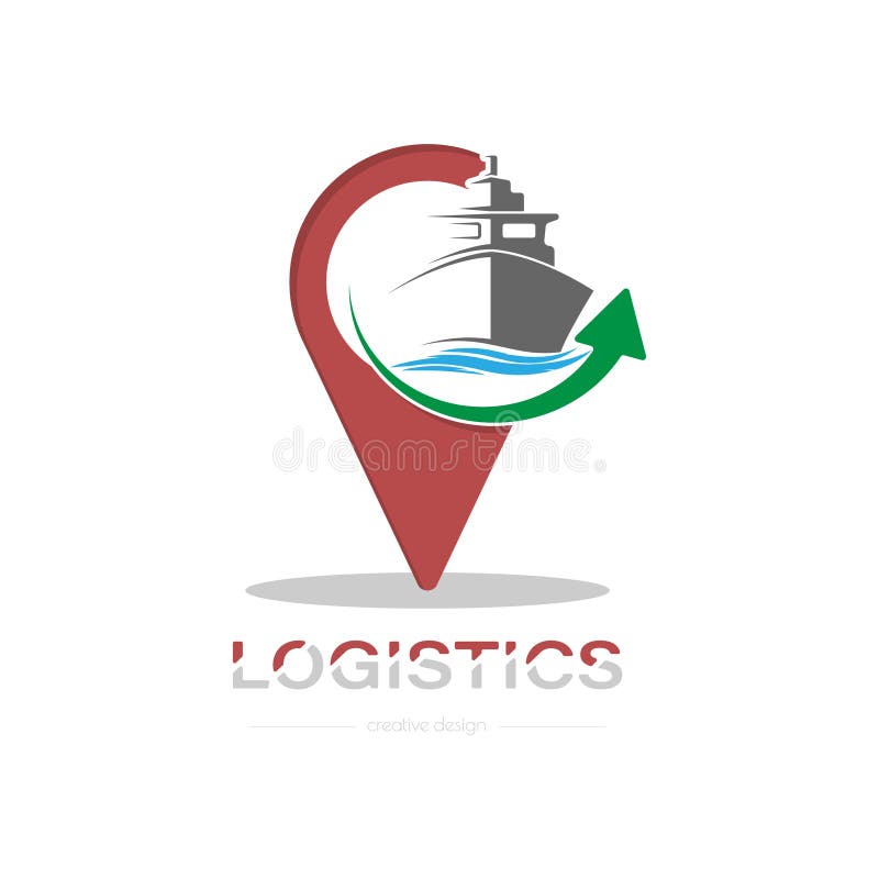 Logistics. Template for Logo, Sticker, Stickers and Labels, for ...