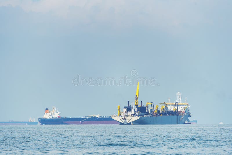 Logistics and Transportation of Cargo Freight Ship and Cargo Con Stock ...