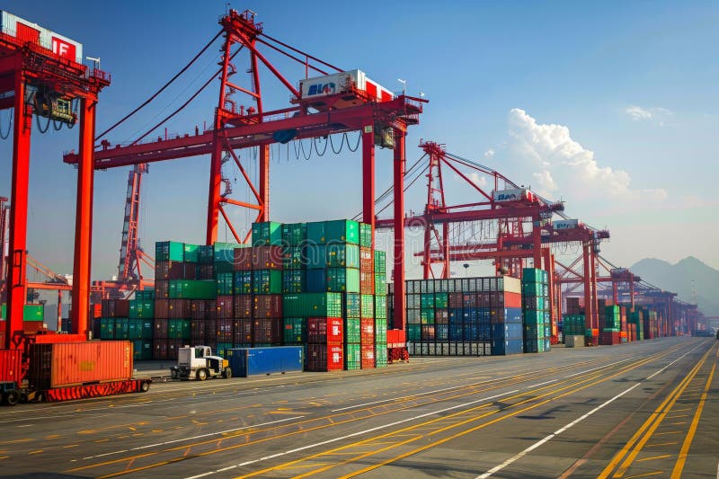 Logistics and Transportation of Container Cargo Ship, Global ...