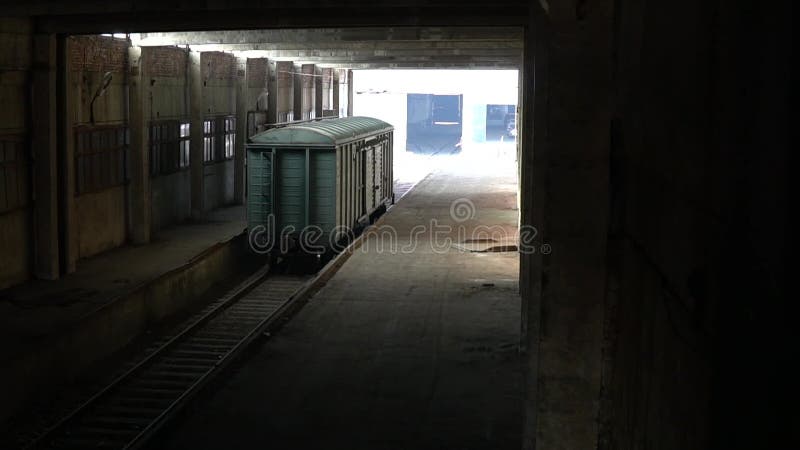 Logistics and Transportation of Container Wagon. Freight Train Boxcar ...