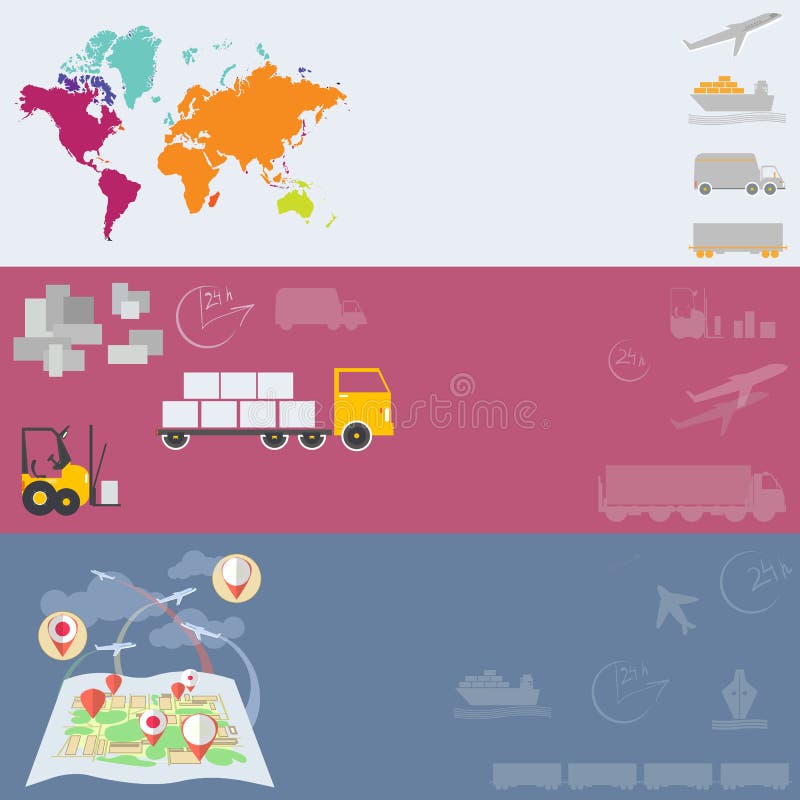 Global banners set stock vector. Illustration of artistic - 4554147