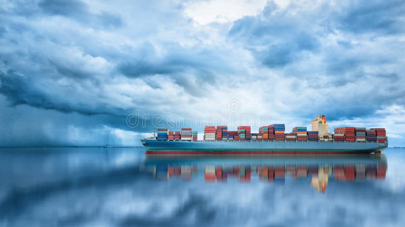 Logistics and Transportation of International Container Cargo Ship in ...