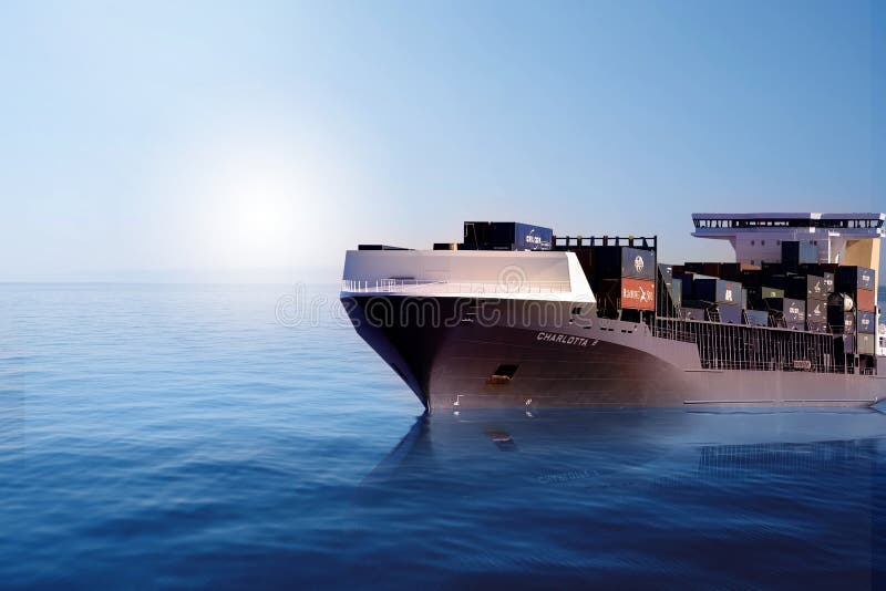 The International Container Transhipment Terminal Editorial Image ...