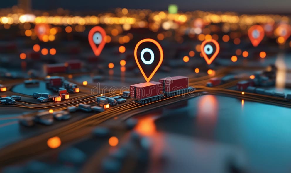 Logistics and Transportation Network Visualization with Trucks and ...