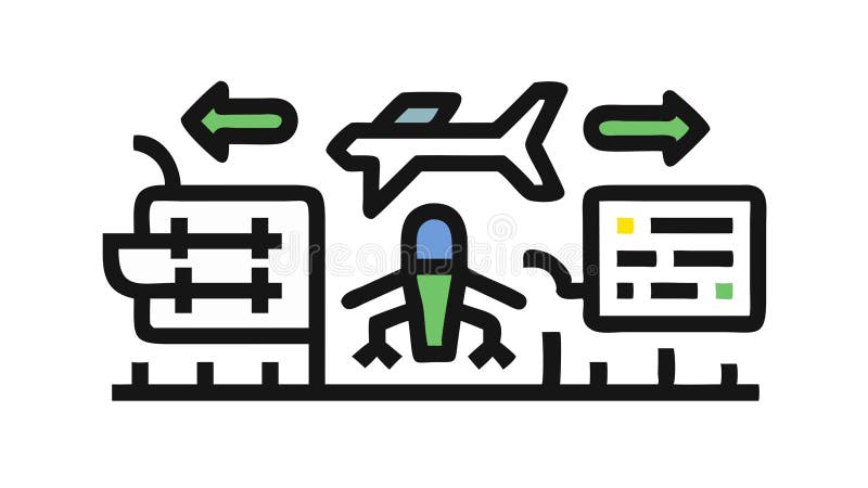 Logistics and Transportation Workflow Diagram Icon, Vector Design ...