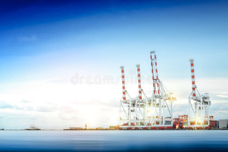 Working in the Shipyard, Even Though Tired, Keep the Spirit Stock Image ...