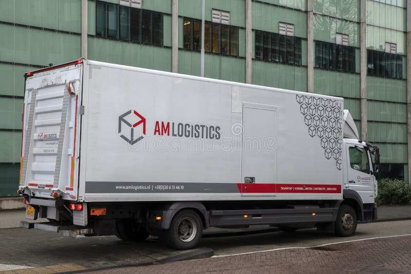 Am Logistics Truck at Amsterdam the Netherlands 2-1-2023 Editorial ...