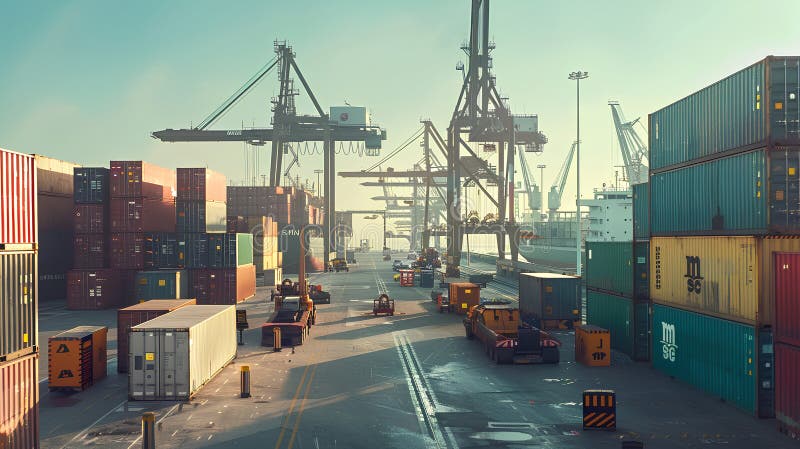 The Logistics of Unloading Containers from a Cargo Ship at an ...