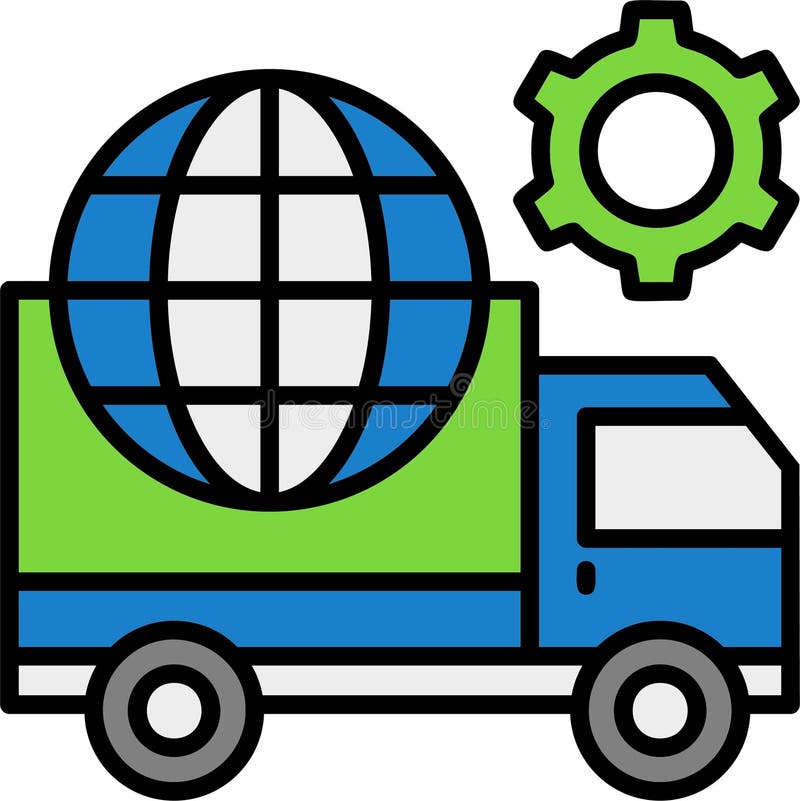 Logistics Vector Icon Design Stock Vector - Illustration of planning ...