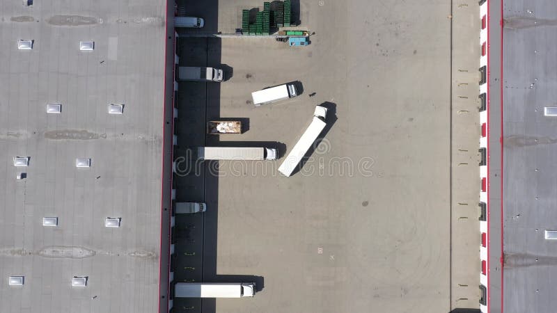 Gates for Loading and Unloading of Trucks Stock Footage - Video of ...