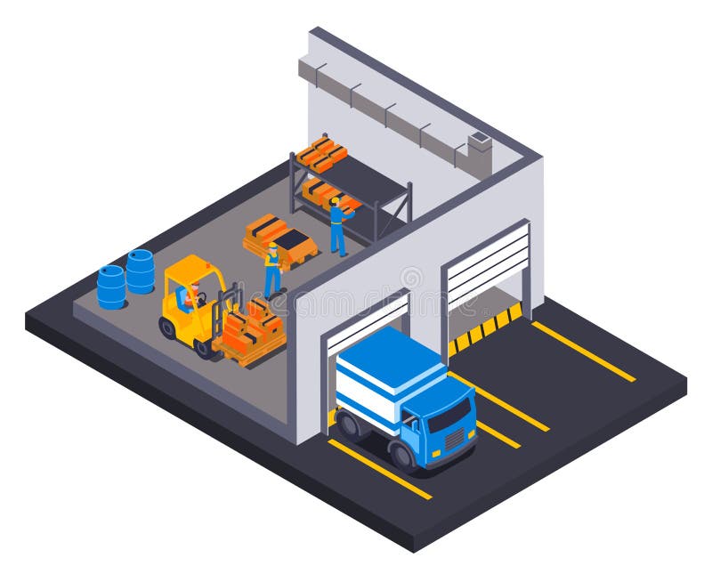 Isometric Warehouse Doors Stock Illustrations – 141 Isometric Warehouse ...