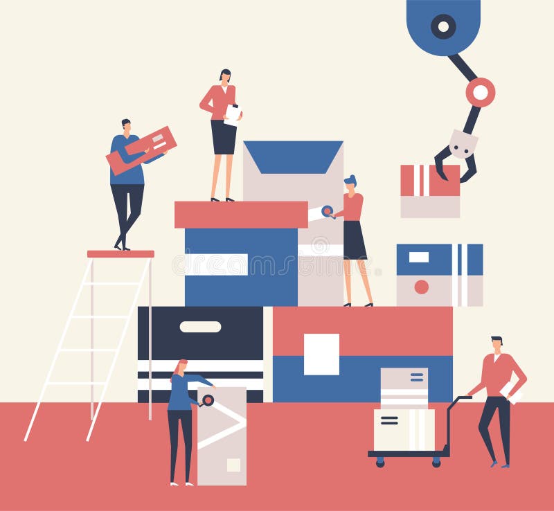 Logistique - Illustration Plate De Style De Conception Illustration de ...