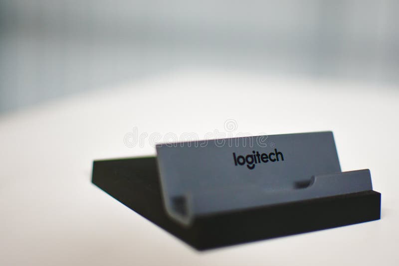 Logitech Accessory, Multi Device Keyboard Phone Stand Editorial Stock ...