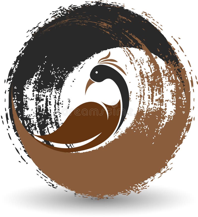 Logo de paon illustration de vecteur. Illustration du fond - 41209713