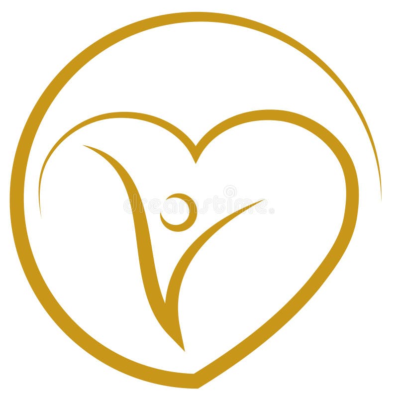 Person and Heart Logo, People Logo, Love Logo Stock Vector ...