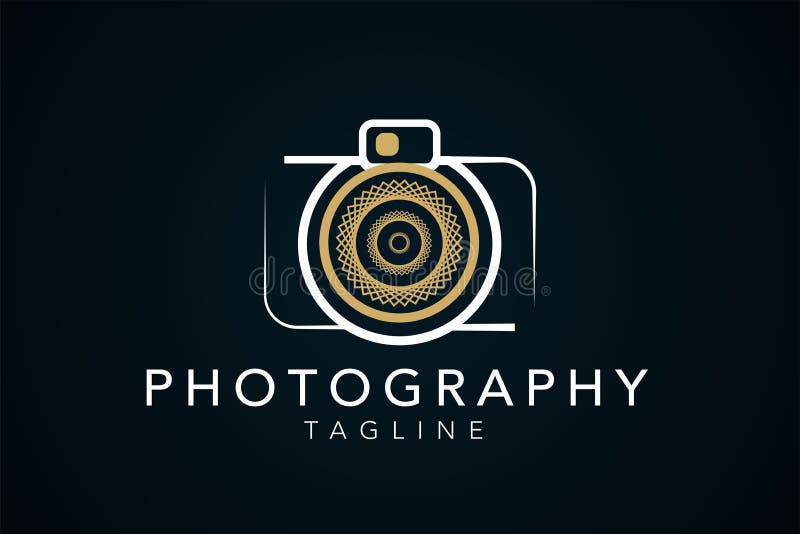 Minimalist Camera Photography Logo Design Stock Vector - Illustration ...