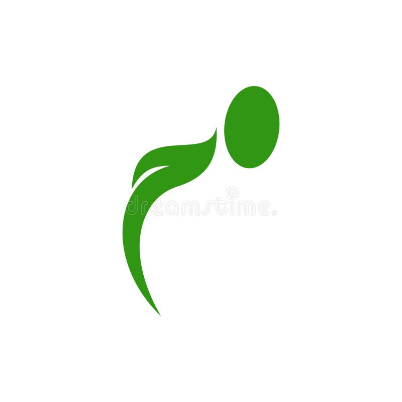 Simple Minimal Flat Healthcare Logo Men Silhouette Illustration Stock ...