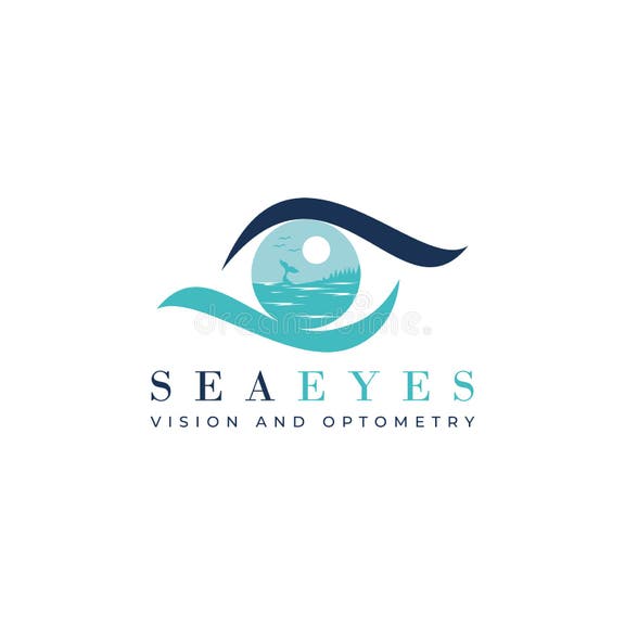 Sea Eyes Logo, Optometry Clinic Design Vector Stock Vector ...