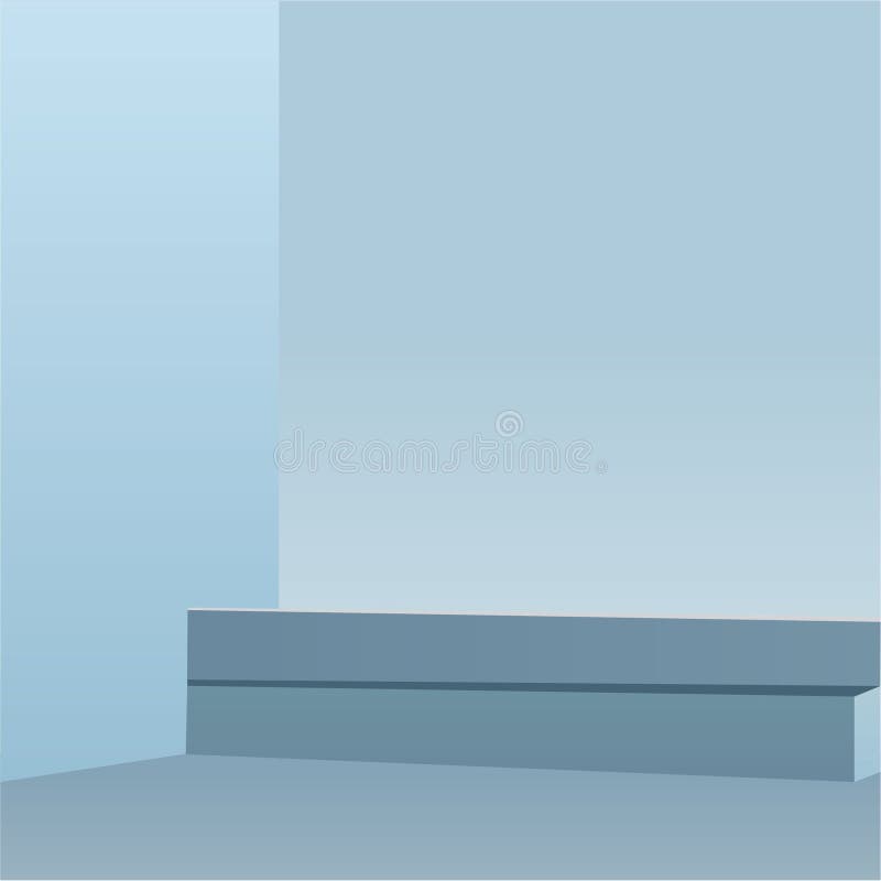 Interior Design Background Simple Modern Building with Sky Illustration ...