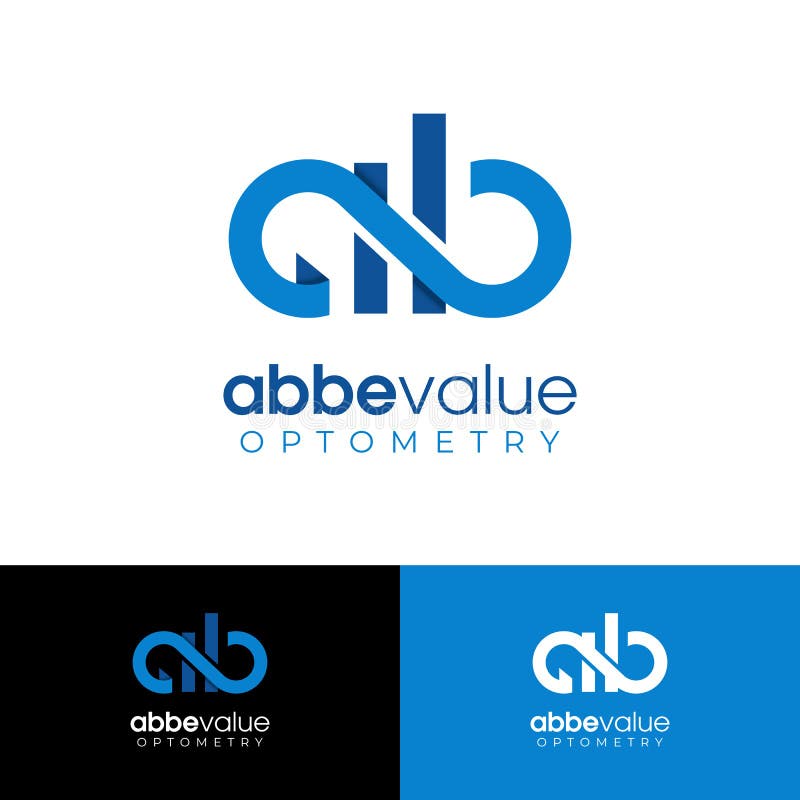 Abbe Value Optometry Logo, Creative Idea Letter a and B with Chart ...
