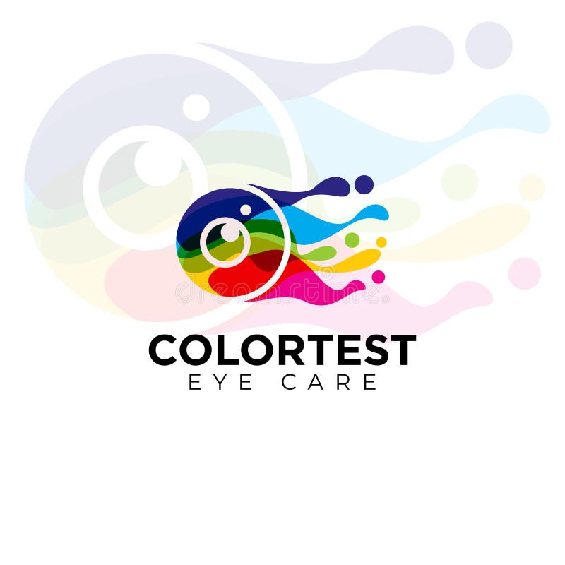 Colortest Eye Care Logo, Modern Creative Fulcolor Eyeball Vector Stock ...