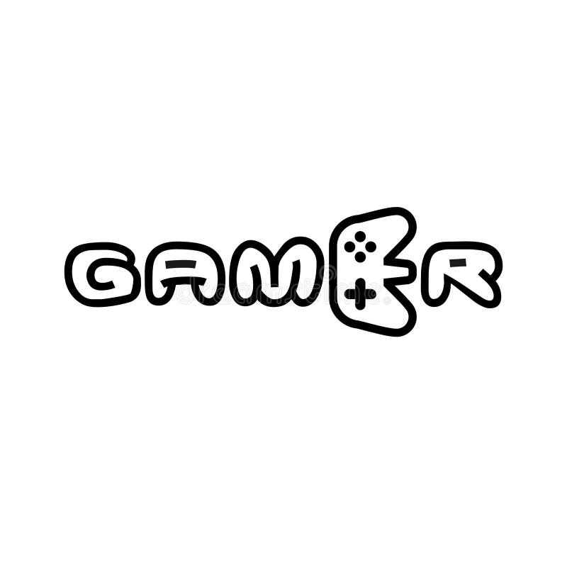 Computer Club Logo. Vector Graphics. Black and White Image Stock Vector ...