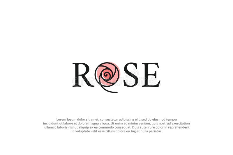 Logo Abstract Flower Rose Circle Stock Illustration - Illustration of ...