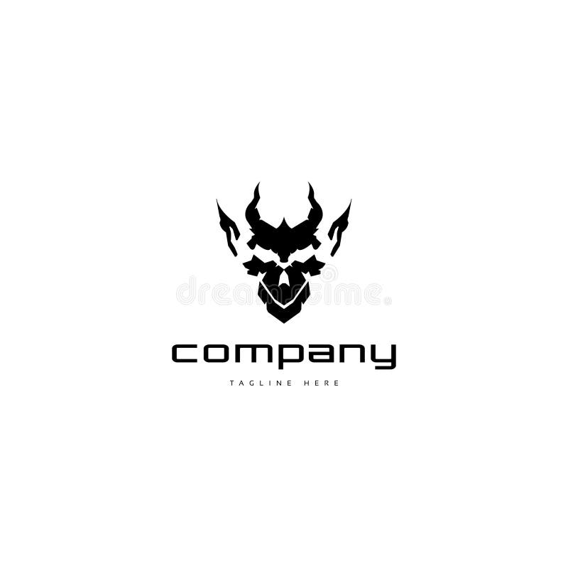 Devil face logo stock vector. Illustration of demon - 120740336