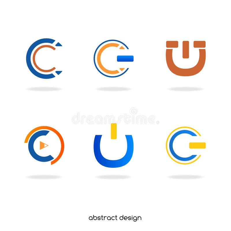 Logo abstract initial C stock image. Image of brands - 33664495