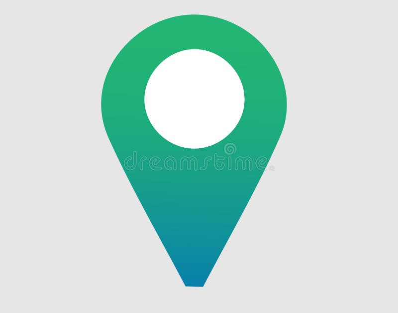 Logo Abstracto De Google Map En Blanco Ilustración del Vector ...