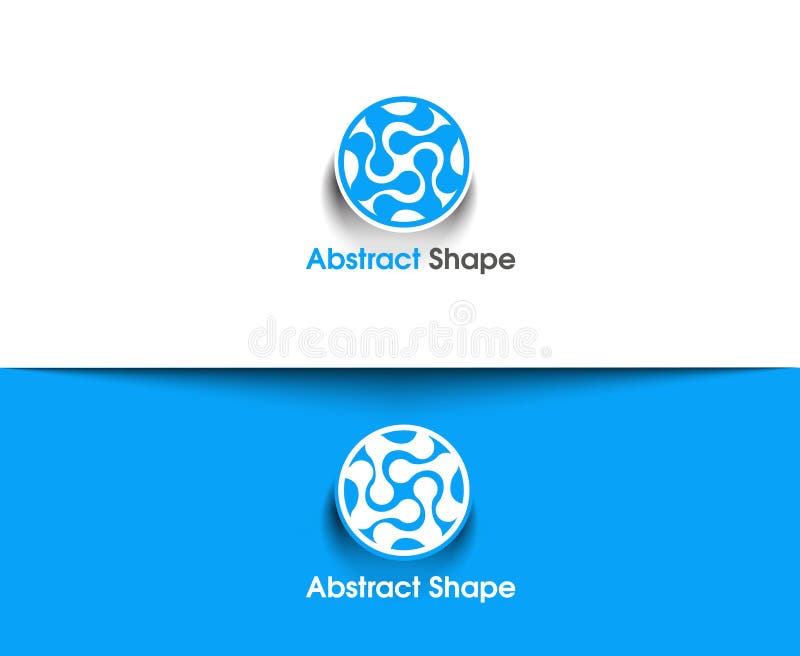 Logo de Forme Abstraite illustration de vecteur. Illustration of fond ...