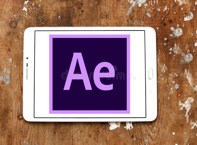 Adobe after Effects logo editorial image. Image of film - 118988285