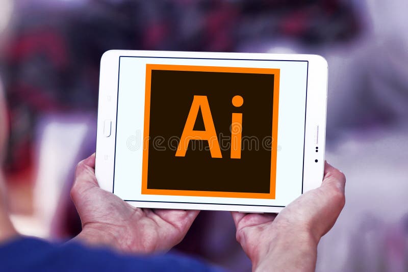 Adobe Illustrator logo editorial stock photo. Image of computing ...