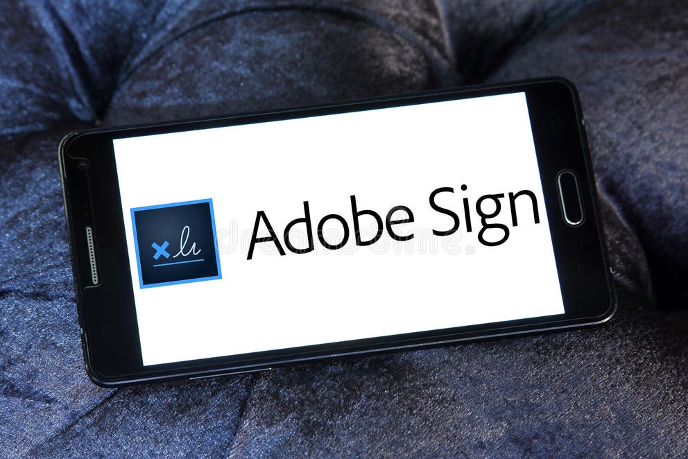 Adobe Sign logo editorial photo. Image of samsung, computing - 121246446