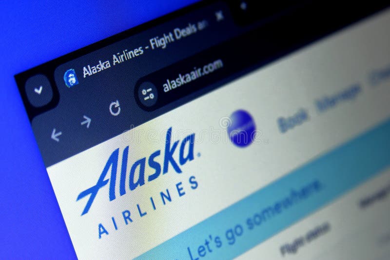 Alaska Airlines logo editorial stock image. Image of airways - 301197399