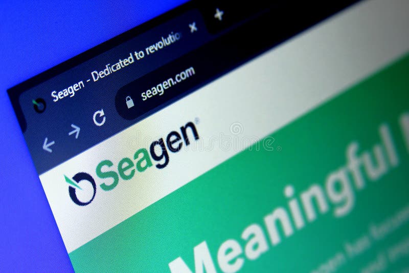 Seagen Biotechnology Company Editorial Photo - Image of screen, brand ...