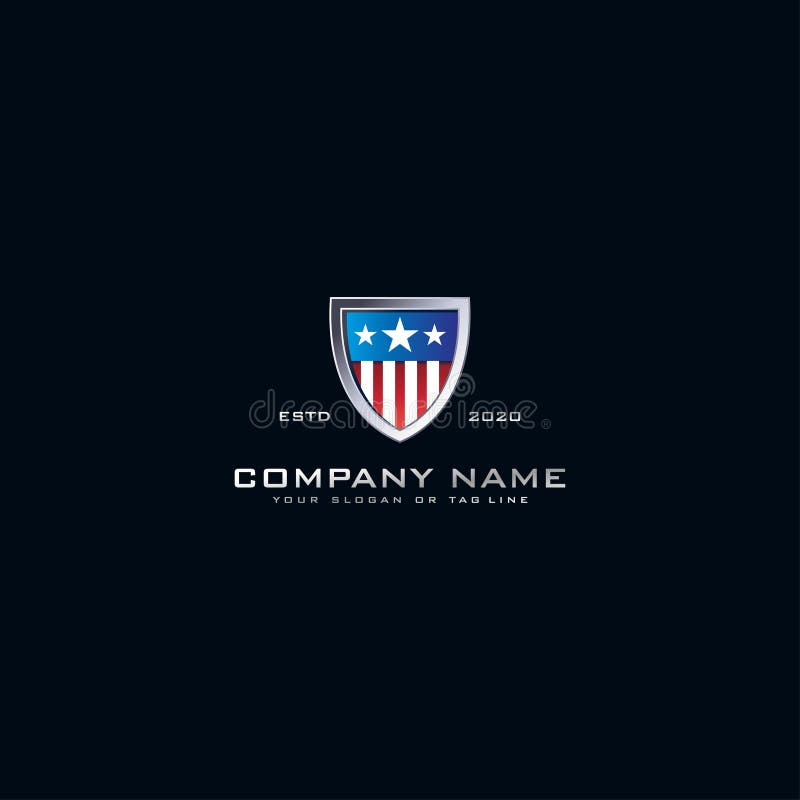 Logo American Shield Vector Stock Vector - Illustration of logo, league ...