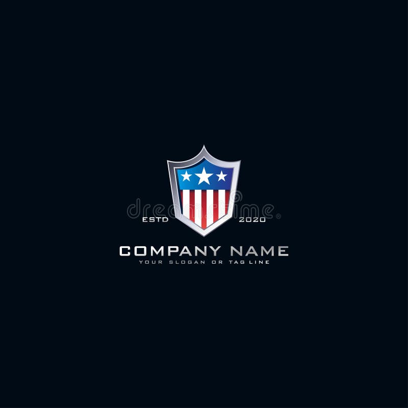 Logo American Shield Vector Stock Vector - Illustration of element ...