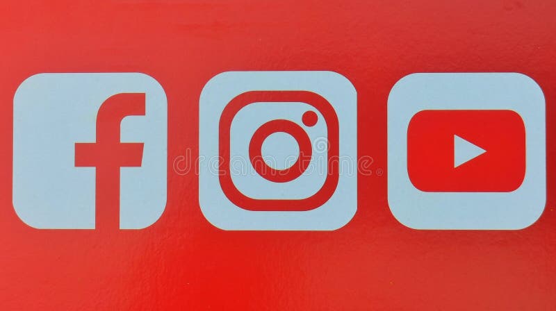 Instagram youtube facebook logo Free Stock Photos - StockFreeImages